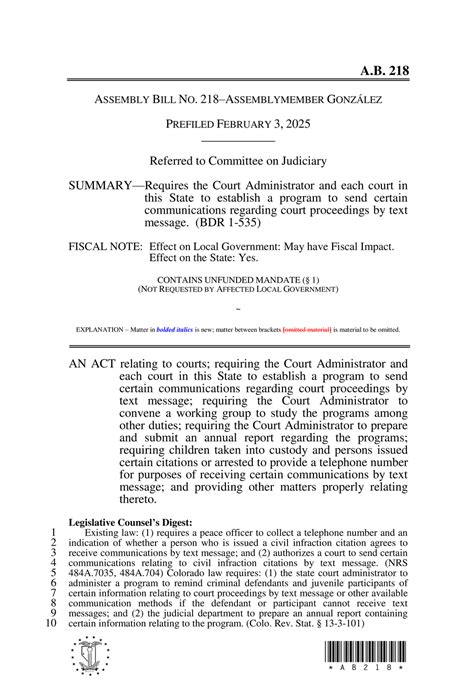 Citizenportalai Assemblymember González Introduces Bill For Text