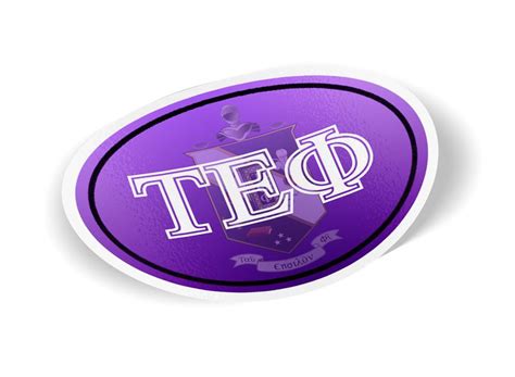 Tau Epsilon Phi Color Oval Decal — Greeku