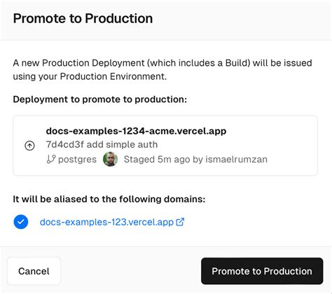 Promoting Deployments