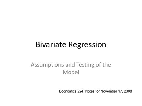 November 17 Bivariate Regression