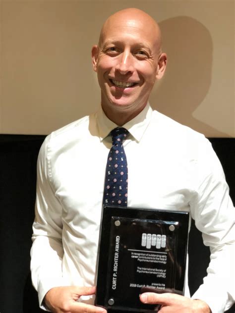 Dr Eli Puterman Is Awarded The Prestigious Ispne Curt Richter Award