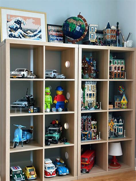 Lego Display With Ikea Kallax Lego Display Lego Room Lego Room Decor