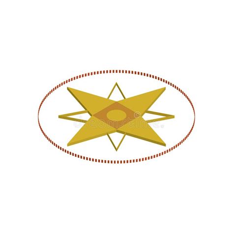 Compass Rose Vector Illustration Decorative Design Stock Vector