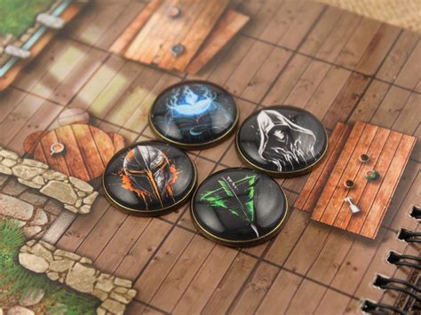 Rpg Dnd Classes Tokens Glass And Metal Deluxe Tokens Handmade By The