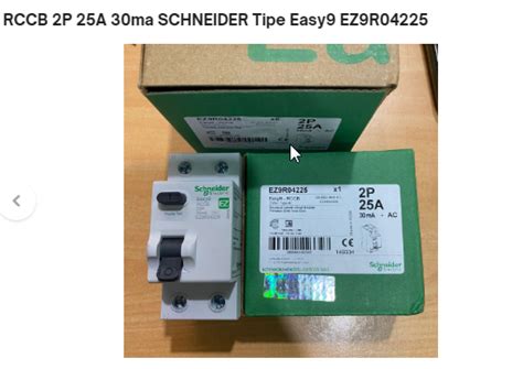 RCCB 2P 25A 30ma SCHNEIDER Tipe Easy9 EZ9R04225 | Lazada Indonesia