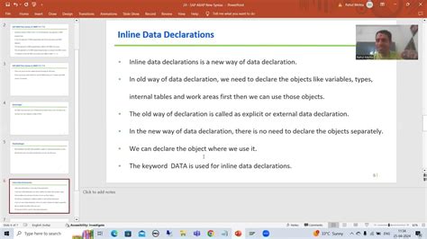 2 sap abap new syntax inline data declarations youtube