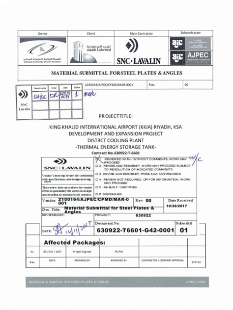 Material Submittal For Steel Plates And Angles Pdf