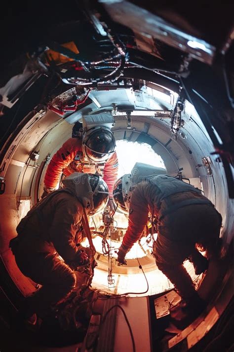 Scientists Conducting Experiments In Zero Gravity Aboard A Space Station Humanity S Expansion