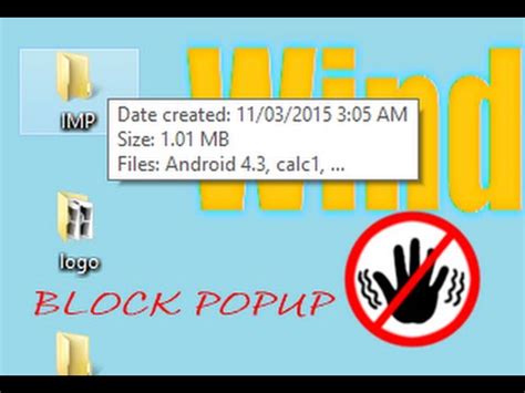 How To Disable Pop Up Help In Windows Windows Tutorials Videos Youtube