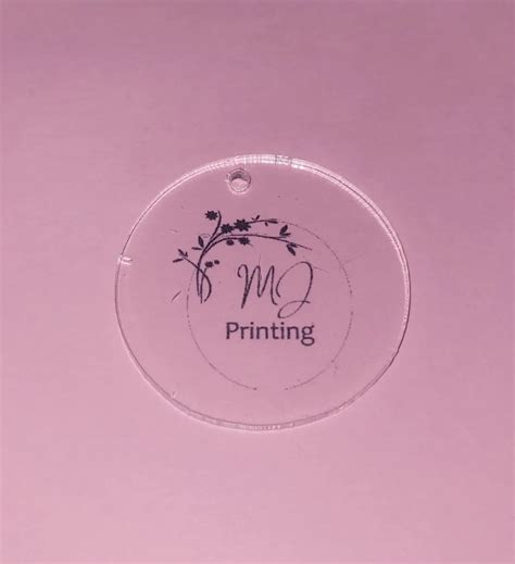 Round Perspex Blank Mj Printing Printing Service