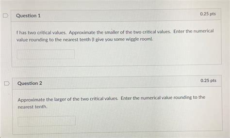 Solved For Questions 1 Through 7 Consider The Graph Of
