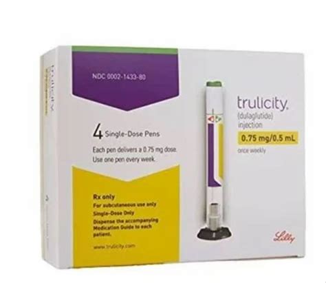 Trulicity 0 75mg 0 5ml Pen Injection At ₹ 6170 Box Semaglutide