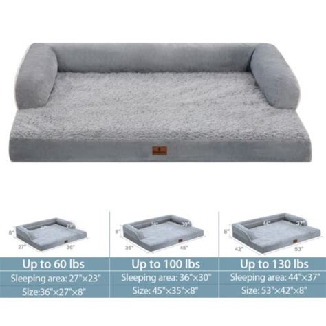 S Waterproof Memory Orthopedic Dog Bed