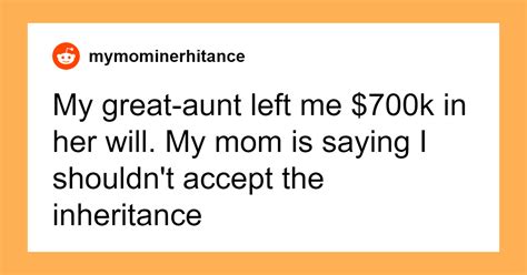 Mom Asks For The Inheritance Her Daughter Got So She Can Sanitize” It