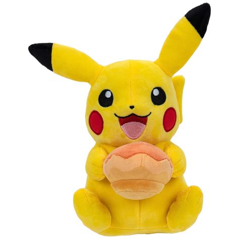 Pokémon Kuscheltier Frühlings Pikachu mit Poké Puff Plüschfigur ca 20