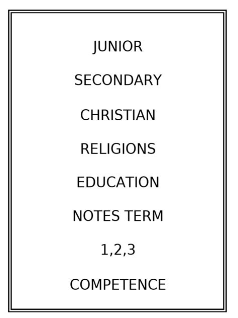 Grade 7 Cre Notes Complete 2024 Teacher Co Ke Pdf