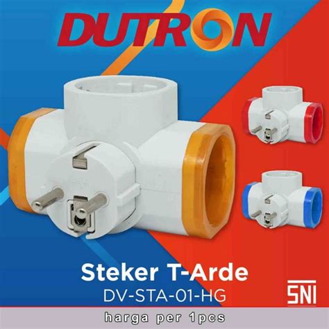 Jual Dutron Steker Arde 3 Cabang DV STA 01 HG Tanpa Saklar Standar SNI