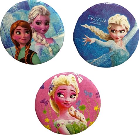 Frozen Buttons Set Van 3 Elsa Elsa En Anna Bol
