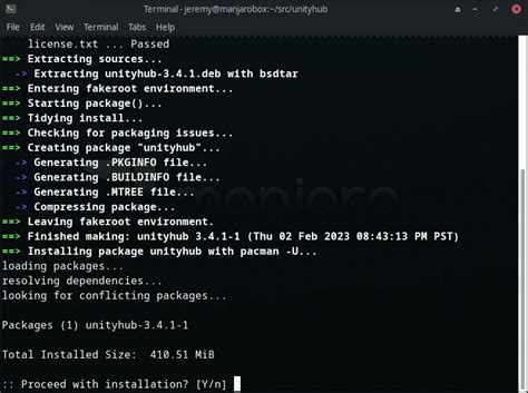 How To Install Unity In Manjaro Linux
