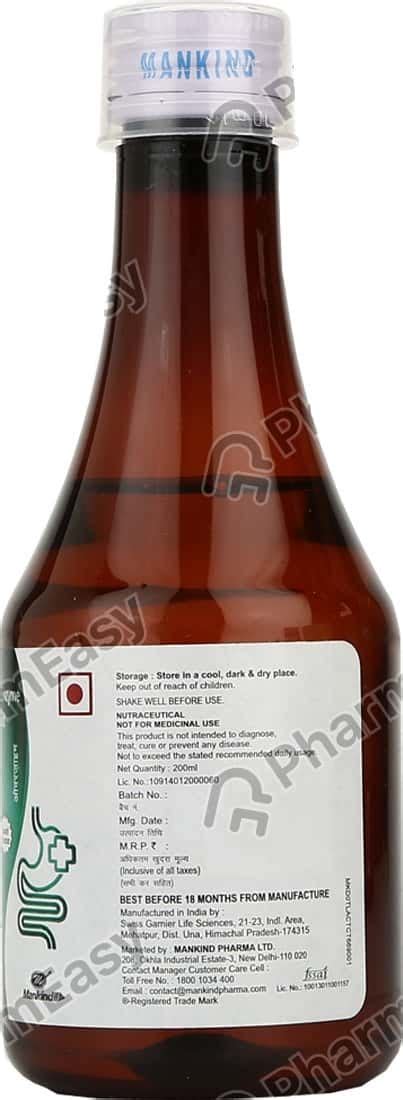 Overzyme Saunf Flavour Bottle Of 200ml Syrup Uses Side Effects Price