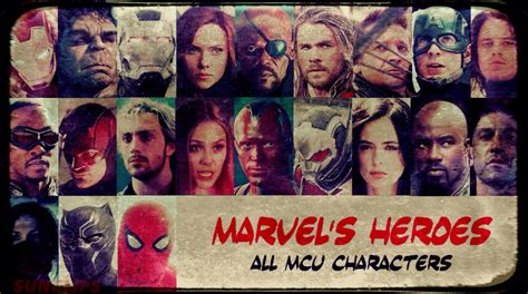 Marvels Heroes All Mcu Characters By Sunclips101 On Deviantart