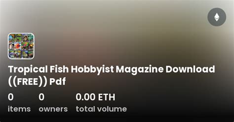 Tropical Fish Hobbyist Magazine Download Free Pdf Collection