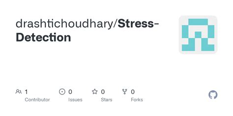 GitHub Drashtichoudhary Stress Detection