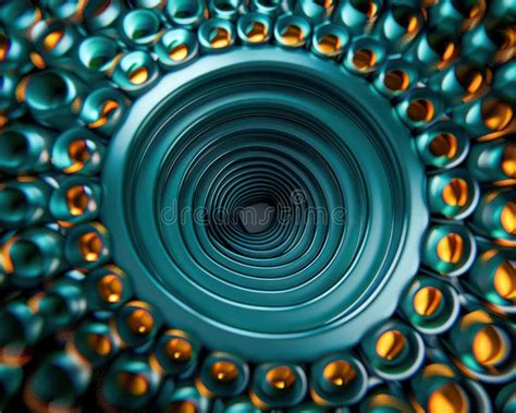 Abstract Circular Digital Art With Geometric Forms Modern Geometric Shapes Circular Design