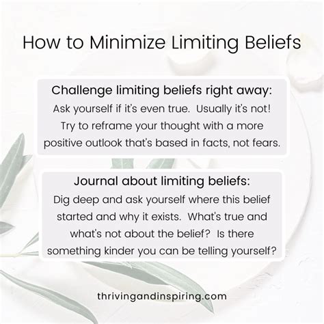 How To Overcome Limiting Beliefs And Gain Confidence Thriving And Inspiring