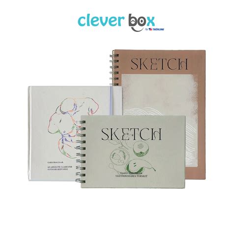 Sổ Sketchbook A4 A5 190gsm Crabit Vẽ Phát Thảo
