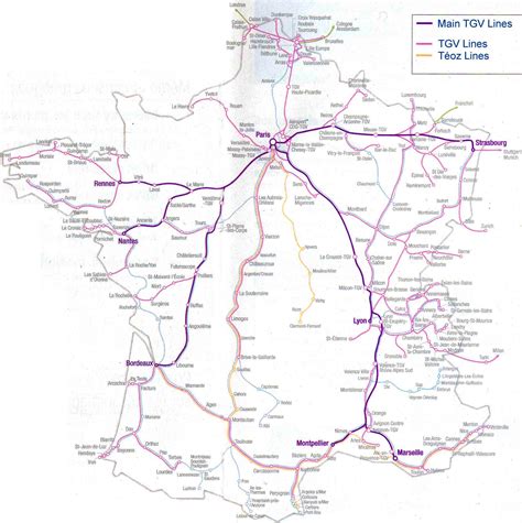 Train Routes From Paris