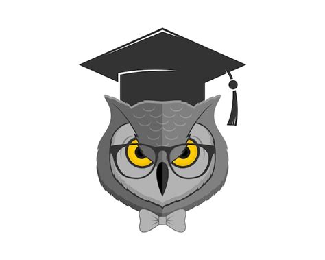 Premium Vector Smart Owl With Graduation Hat