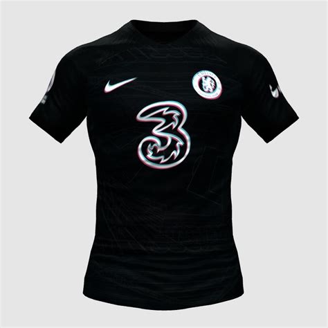Chelsea Third Kit Concept Glitch FIFA 23 Kit Creator Showcase