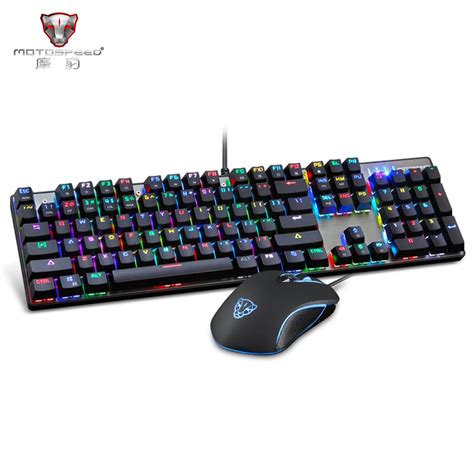 Motospeed 104 Keys Usb Wired Pro Gaming Keyboard Mouse Usb Wired