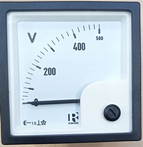 Rishabh Single Analog Moving Iron Ac Voltmeter Dimension 96 X 96 Mm 500v At ₹ 750 Piece In