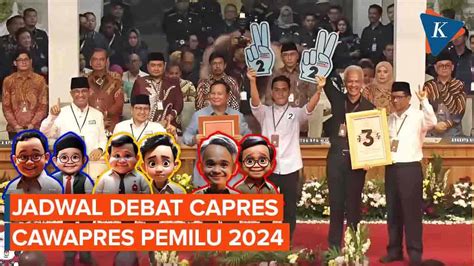 Debat Capres Pemilu 2024 Digelar 5 Kali Intip Jadwalnya Kompascom