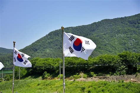 국기 태극기 태극마크 Pixabay의 무료 사진