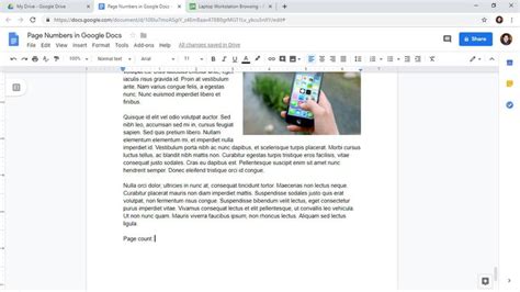 How To Add Page Numbers In Google Docs