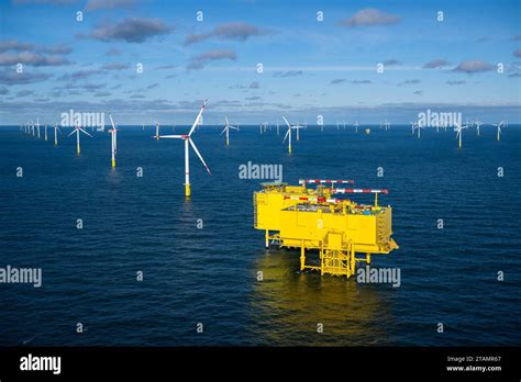 Germany 16th Nov 2023 The Transformer Platform Of The Dolwin Alpha Offshore Wind Farm To