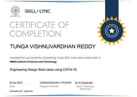 Tunga Vishnuvardhan Reddy On Linkedin I Had Successfully Completed