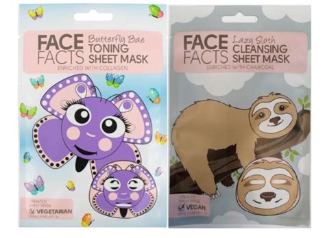 Wholesale Face Facts Printed Sheet Masks Love Hearts Glow Girl And Skin Hug 20ml Uk Pound