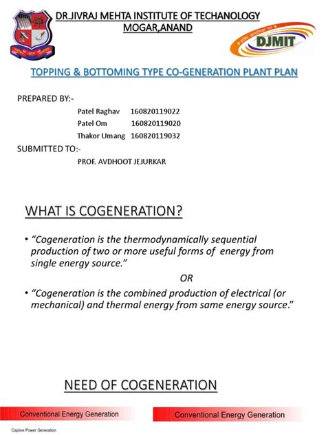 Topping And Bottoming Cycle Plant Pdf Cogeneration Gas Turbine