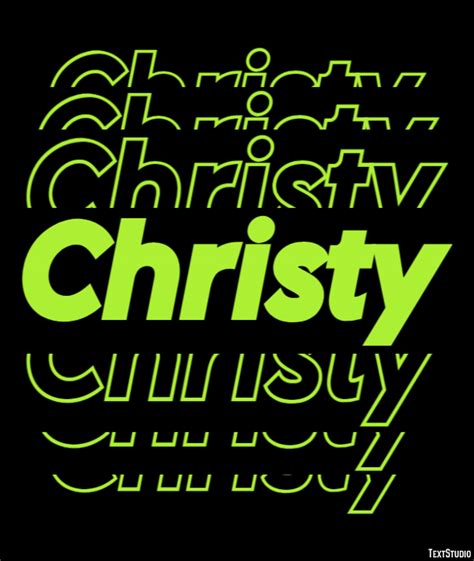 Christy Text Effect And Logo Design Name