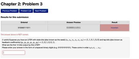 Solved Results For This Submission The Answer Above Is Not