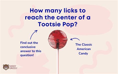 How Many Licks To The Center Of A Tootsie Pop Geeky Grizzly