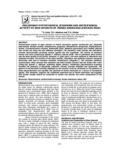 Pdf Preliminary Phytochemical Screening And Antimicrobial Evaluation Of Four Medicinal Plants
