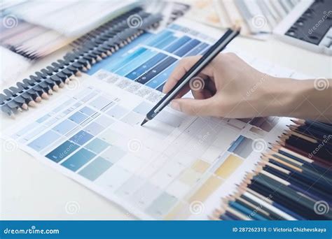 Palette Selection Sample Swatch Designer Choice Interior Color Project Design Idea Generative