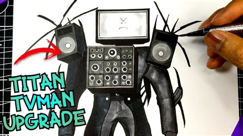 Como Dibujar A Titan Tv Man Upgraded De Skibidi Toilet 📺 Drawing