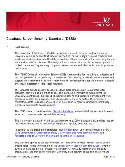 Database Server Security Standard 913 Pdf Databases Security