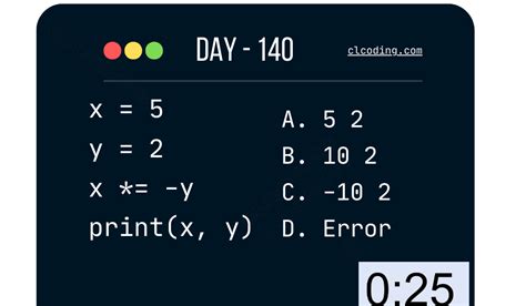 Python Coding Challenge Day 140 What Is The Output Of The Following Python Code ~ Computer
